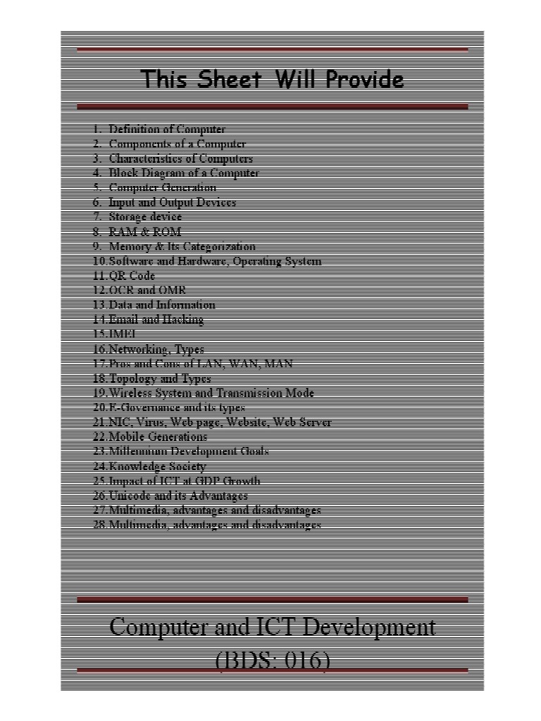016 Computer and ICT Development | PDF