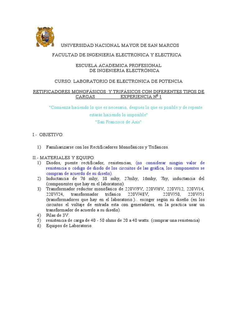 Previo 1 Potencia | PDF