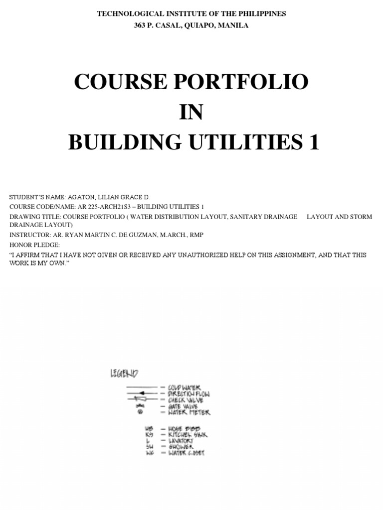 Building Technology 1 - 2 Storey Resdiential Water Distribution ...