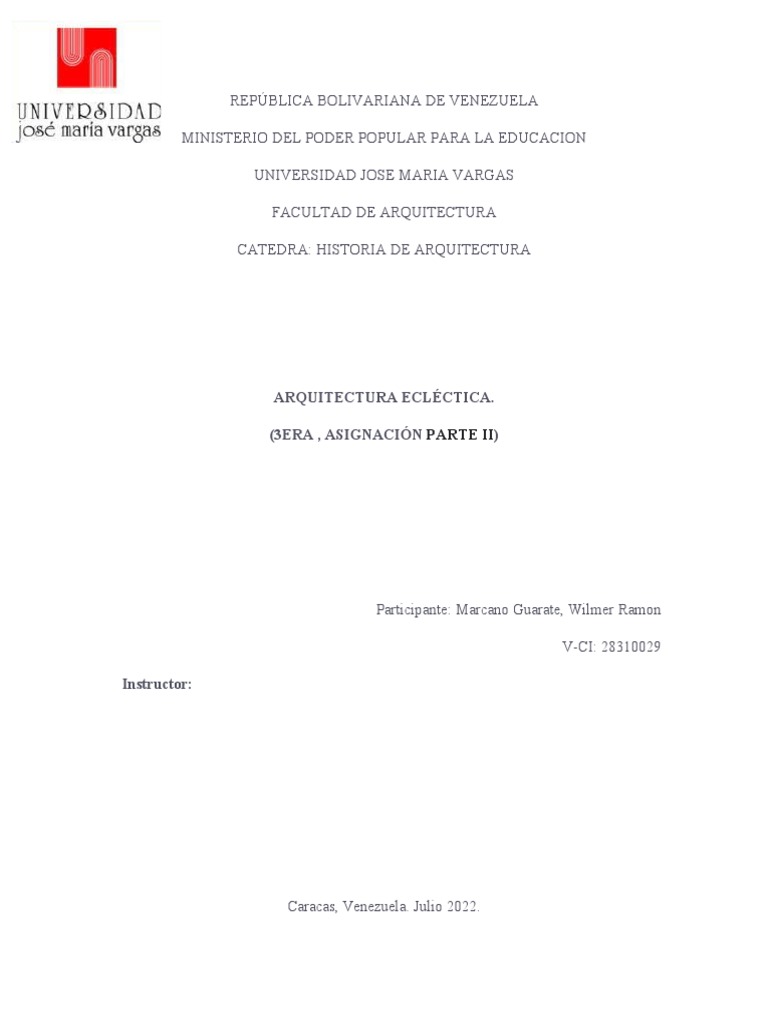 Arquitectura Ecletica | PDF | Art Nouveau