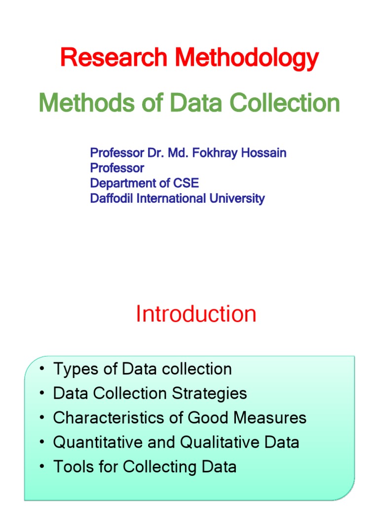 Data Collection Guide for Researchers | PDF | Focus Group | Survey ...