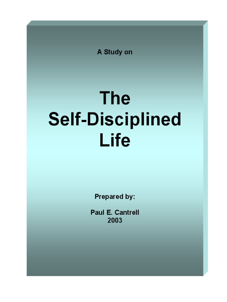 Self Disciplined Life | PDF | Disciplines | Jesus