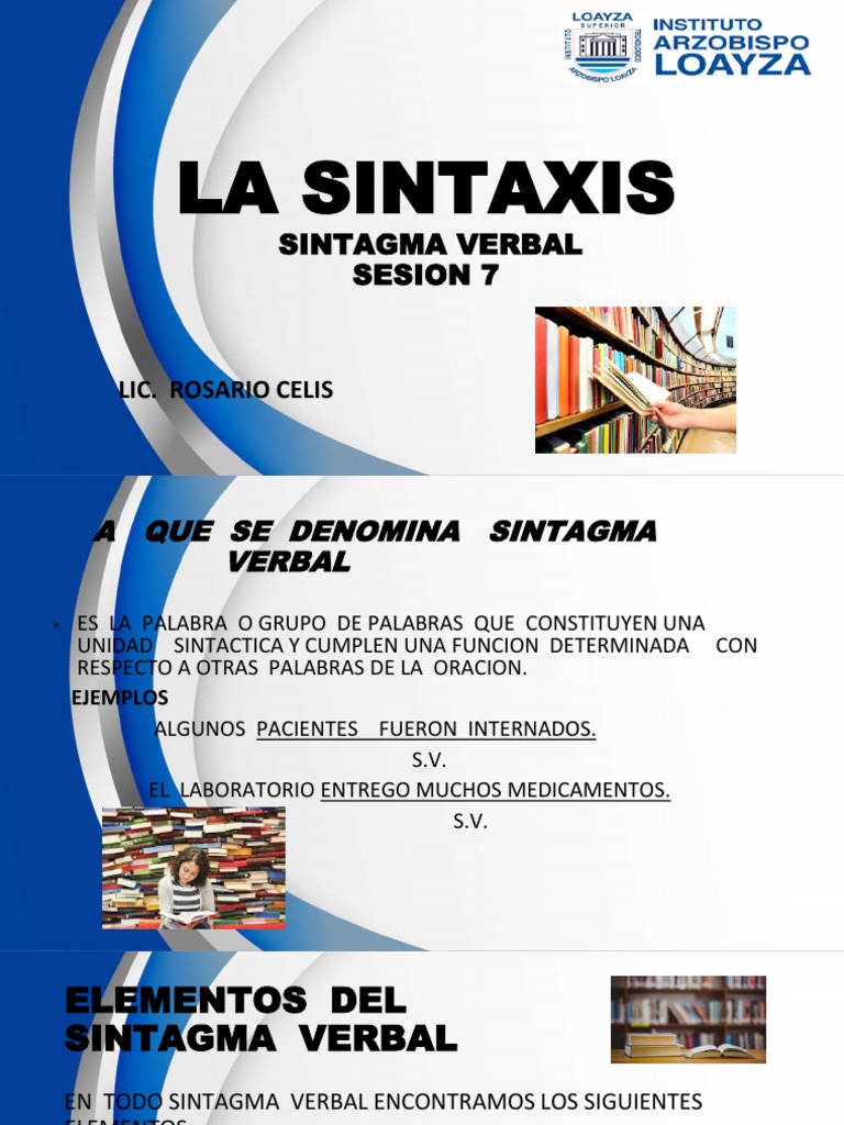 Sintagma Verbal y sus Elementos | PDF