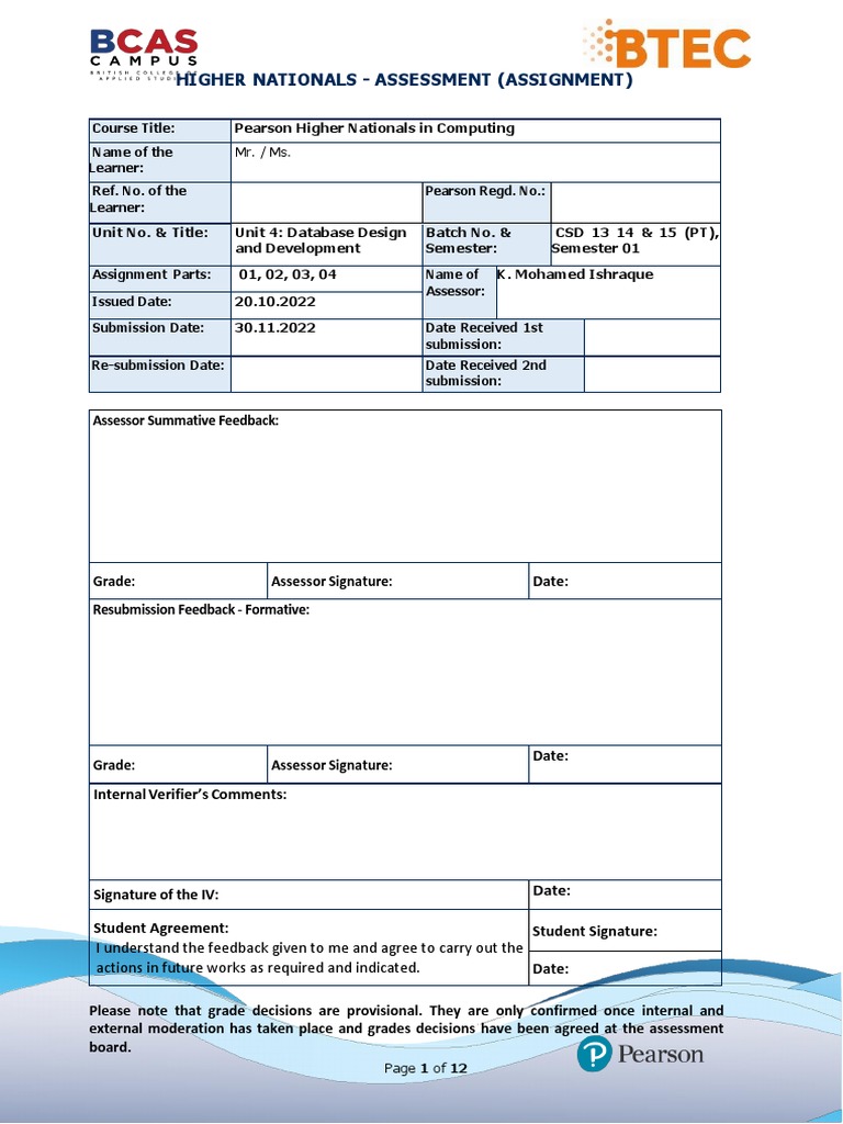 DDD - Assignment 13,14 & 15 (PT) | PDF | Microsoft Sql Server | Databases DDD - Assignment 13,14 & 15 (PT) | PDF | Microsoft Sql Server | Databases