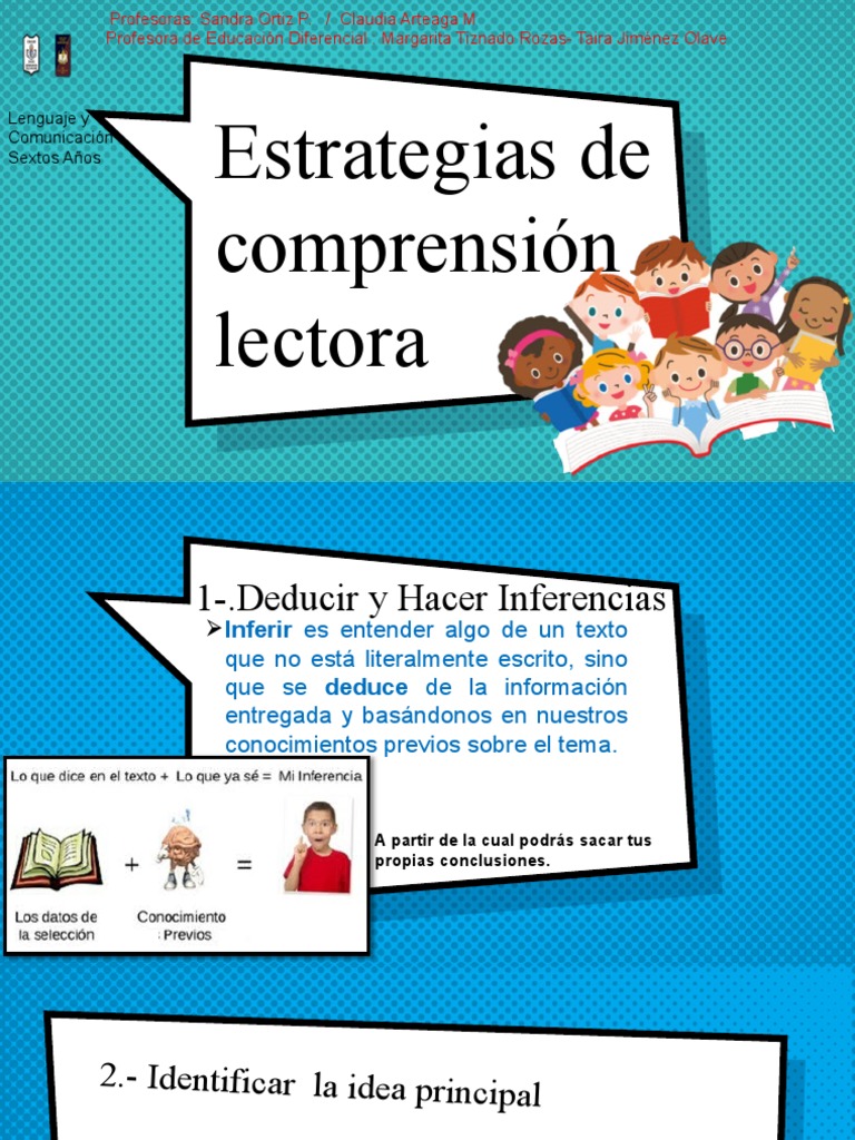 Estrategias de Comprensión Lectora | PDF