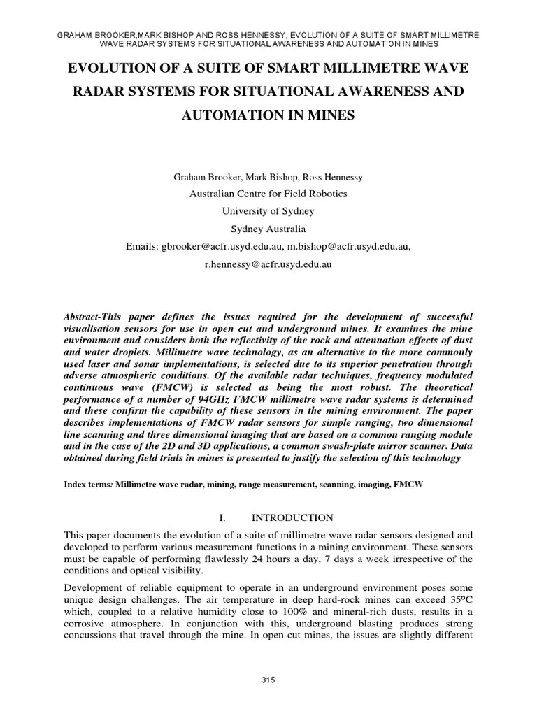 Smart Mmwave Radar | PDF