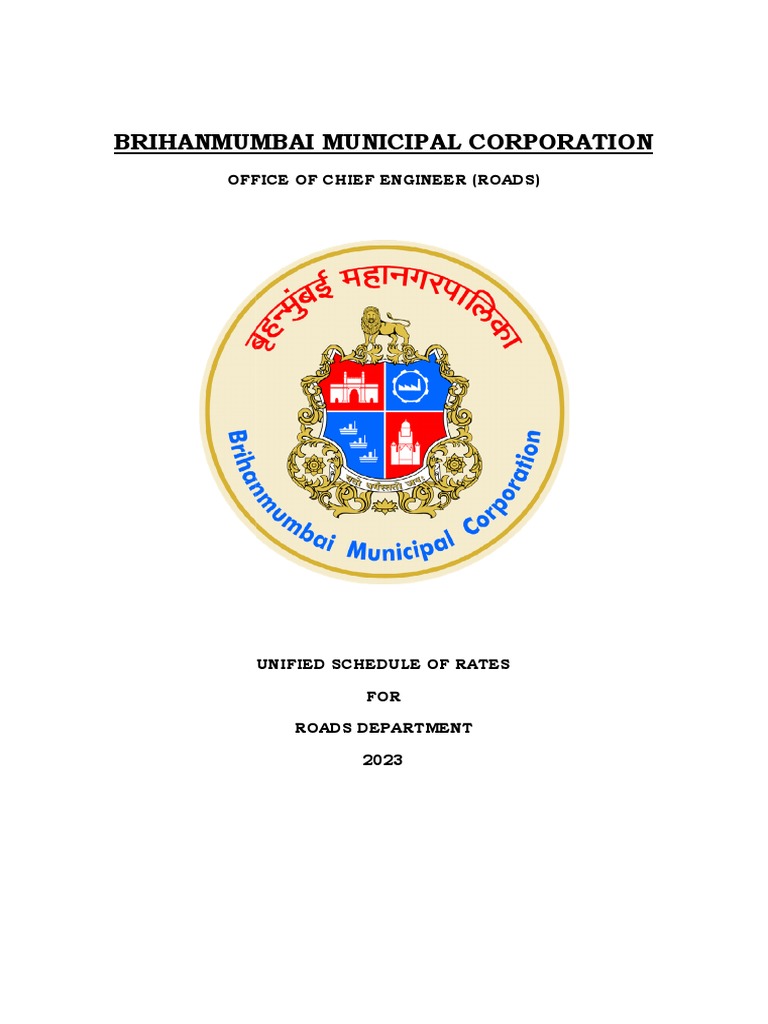 Schedule of Roads - MCGM | PDF
