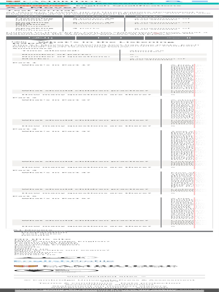 A1 Movers Test Format Cambridge English | PDF