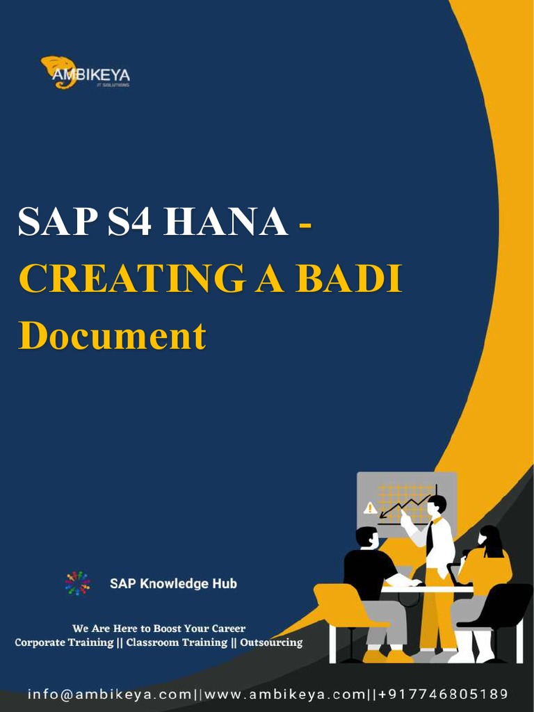 S4 HANA - Creating A Badi | PDF | Function (Mathematics) | Filter (Signal Processing)