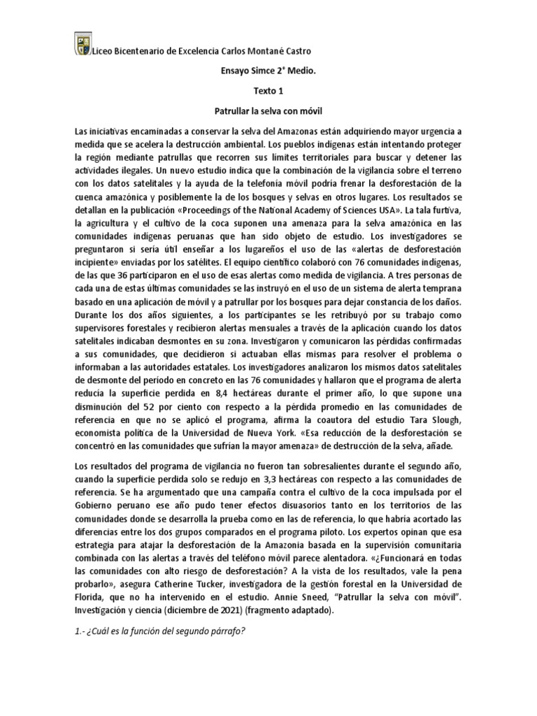 guia simce 2 alumno | PDF