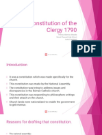 Civil Constitution of the Clergy (1790) | PDF | Political Science