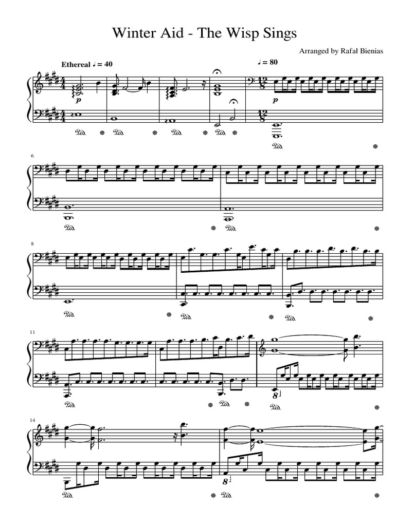 Winter-Aid---The-Wisp-Sings---Piano | PDF