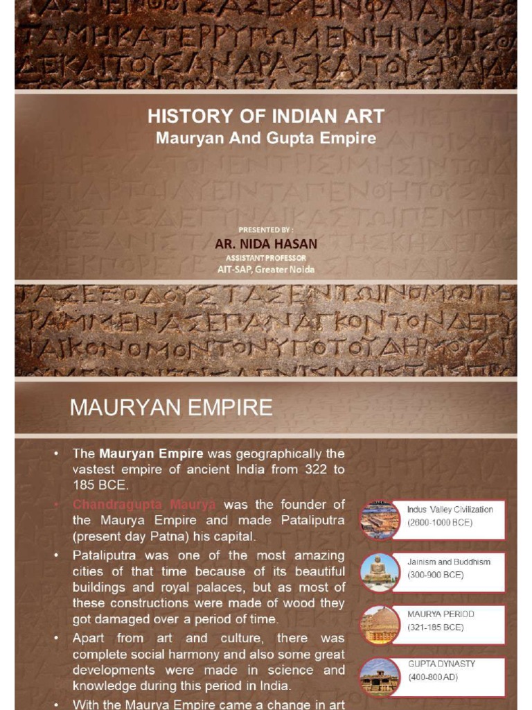 History of Art- Maurya & Gupta | PDF