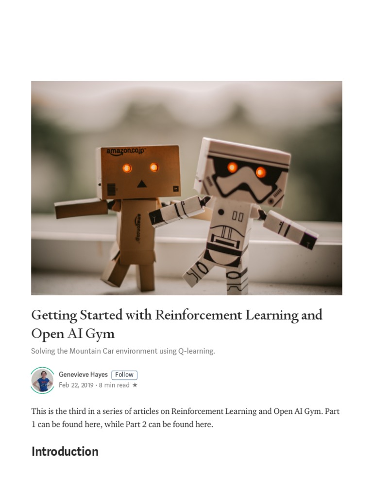 Getting Started With Reinforcement Learning and Open AI Gym | PDF ... Getting Started With Reinforcement Learning and Open AI Gym | PDF ...