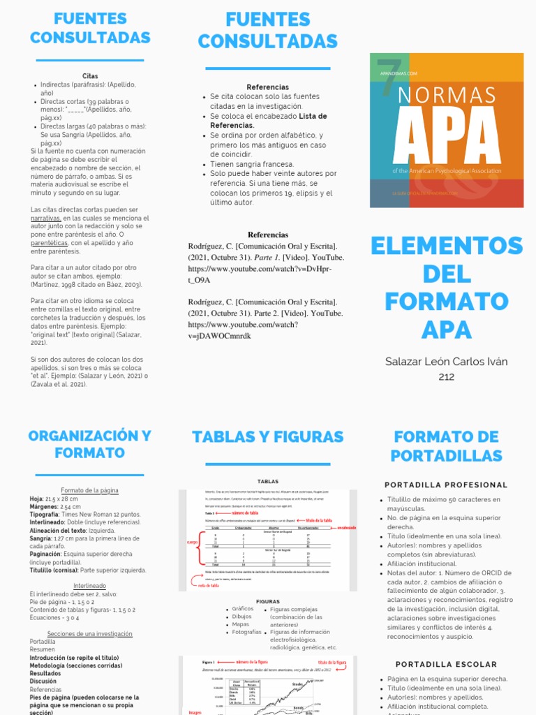 Salazar León Carlos Iván 212 Identificar Los Elementos Del Formato APA ...