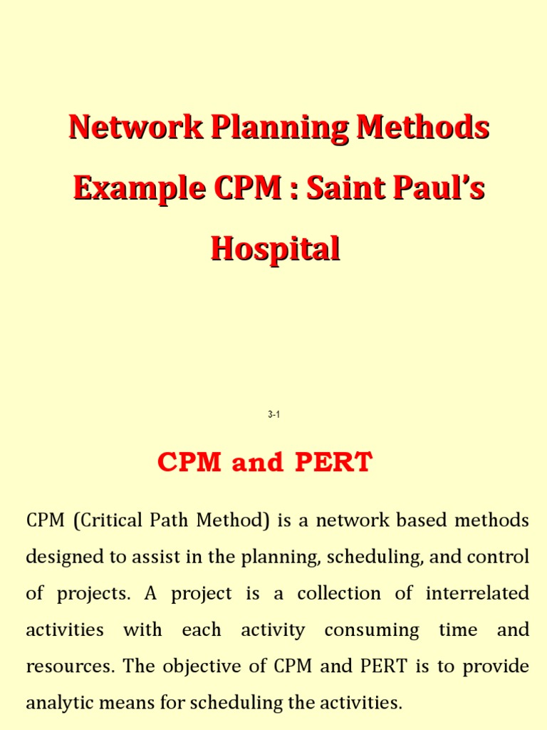 CPM Pert Example | PDF | Project Management | Systems Science