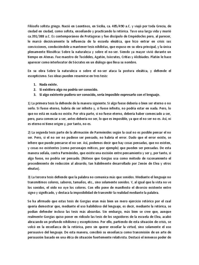 Gorgias Sofista | PDF