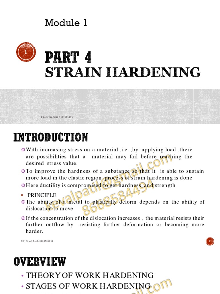 Strain Hardening. | PDF | Dislocation | Crystallite