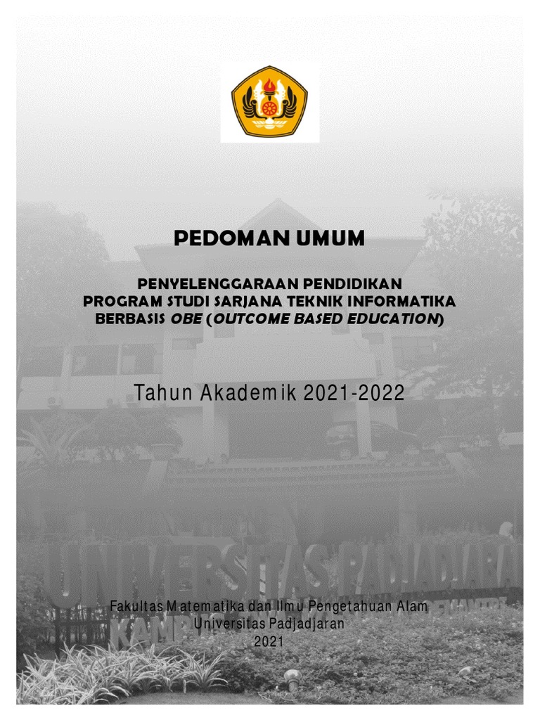 Buku Pedoman Prodi S 1 Teknik Informatika 2021 2022 | PDF