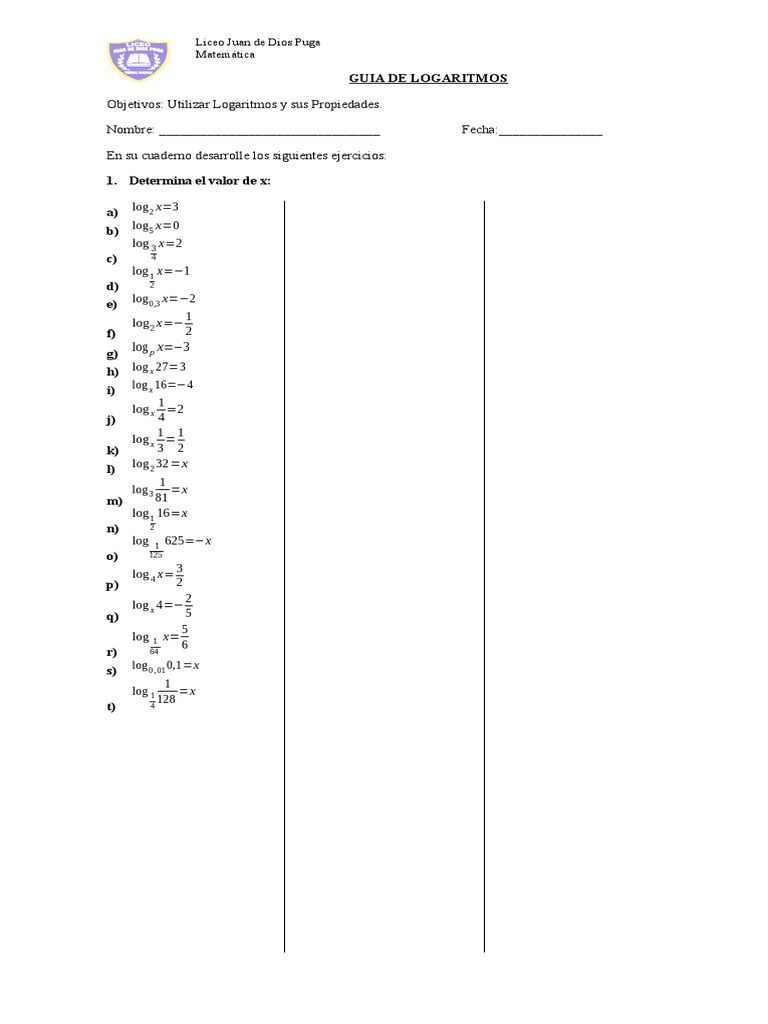 Ejercicios Resueltos de Logaritmos | PDF