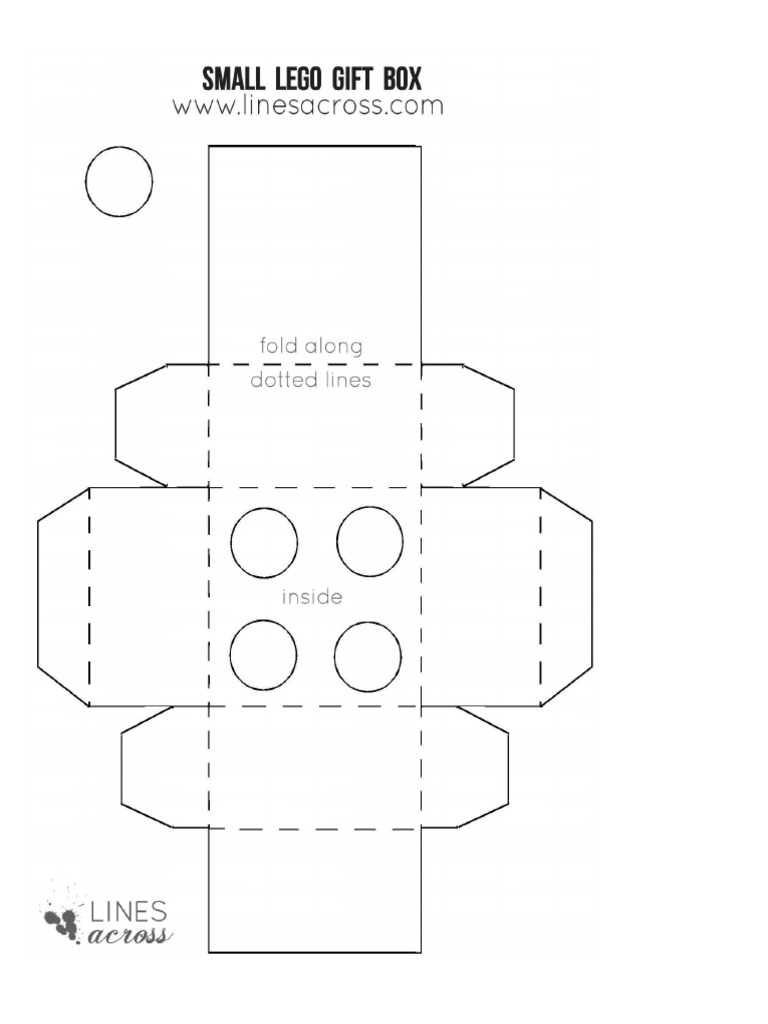 Small Lego Gift Box Template | PDF