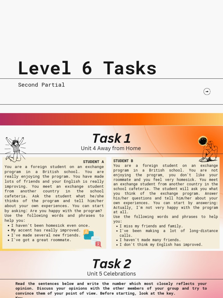 Level 6 Tasks II Partial Evaluation | PDF