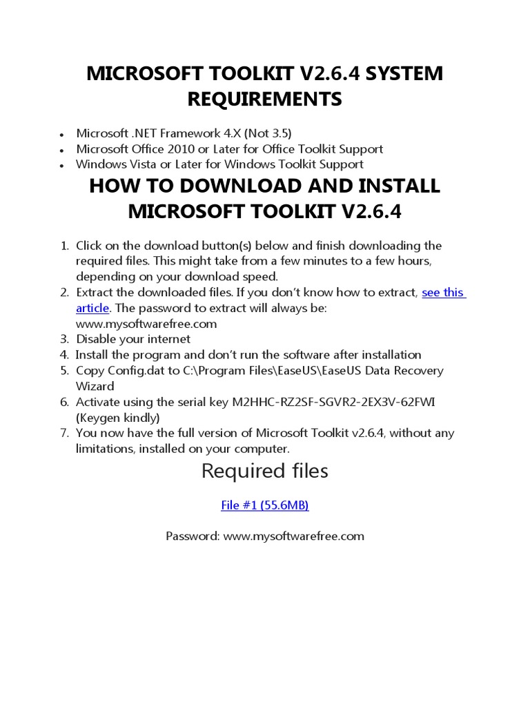 Microsoft Toolkit V2 | PDF