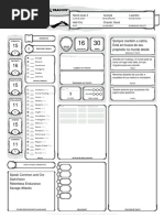 DND - 5E - CharacterSheet - Form Fillable | PDF