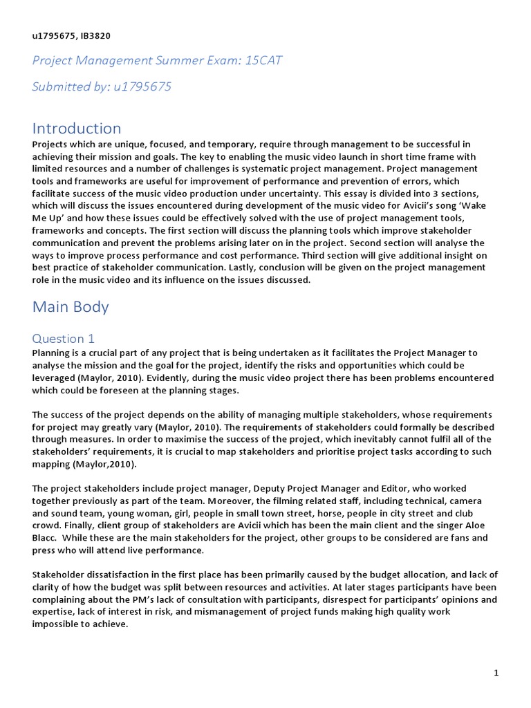 Sample Exam Script Pdf