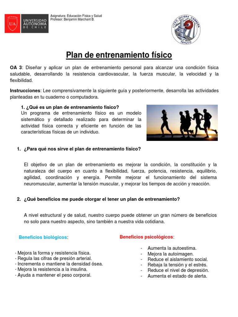 3roy4tomedios - Guiaapoyo2 - Plan de Entrenamiento - Fisico | PDF