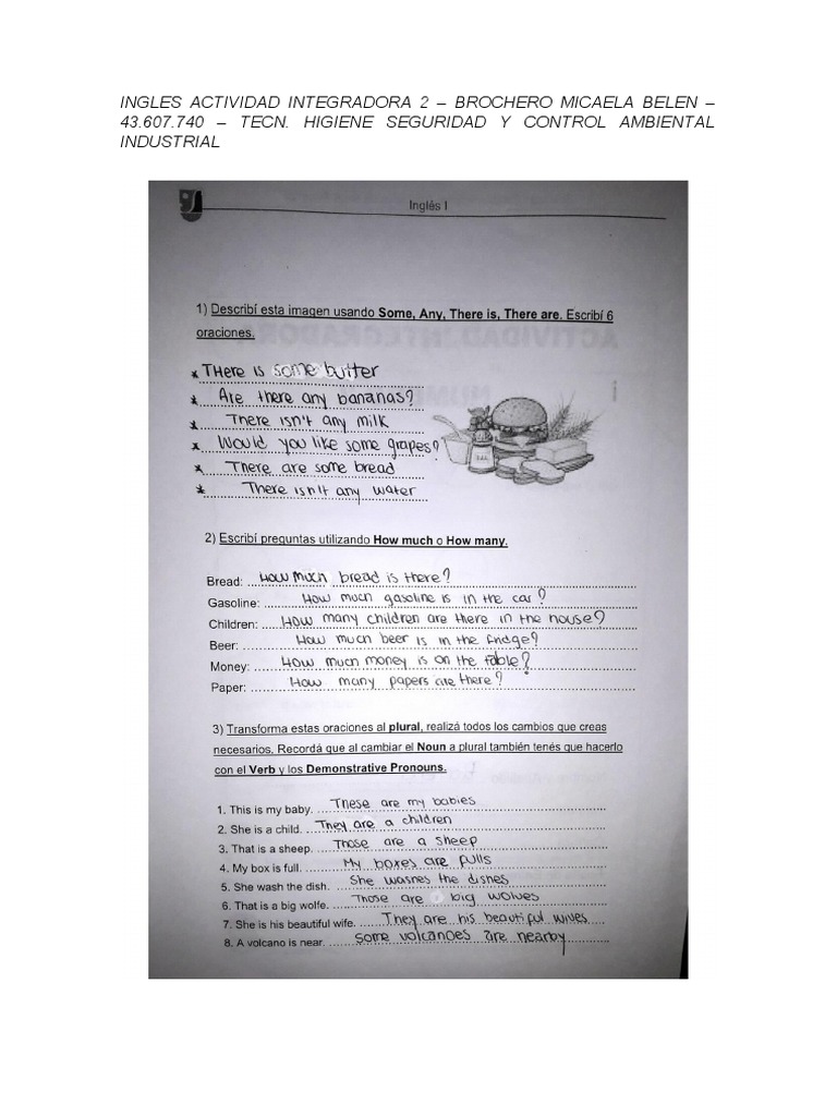 Ingles Actividad Integradora 2 | PDF