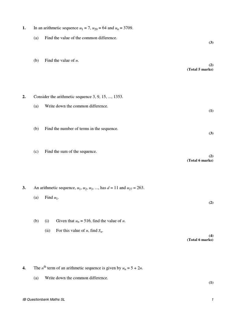C Sequences and Series | PDF