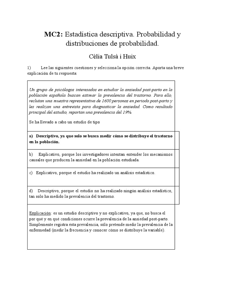 Corrección MC2 | PDF