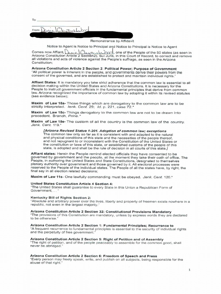 DW AZ Remonstrance | PDF