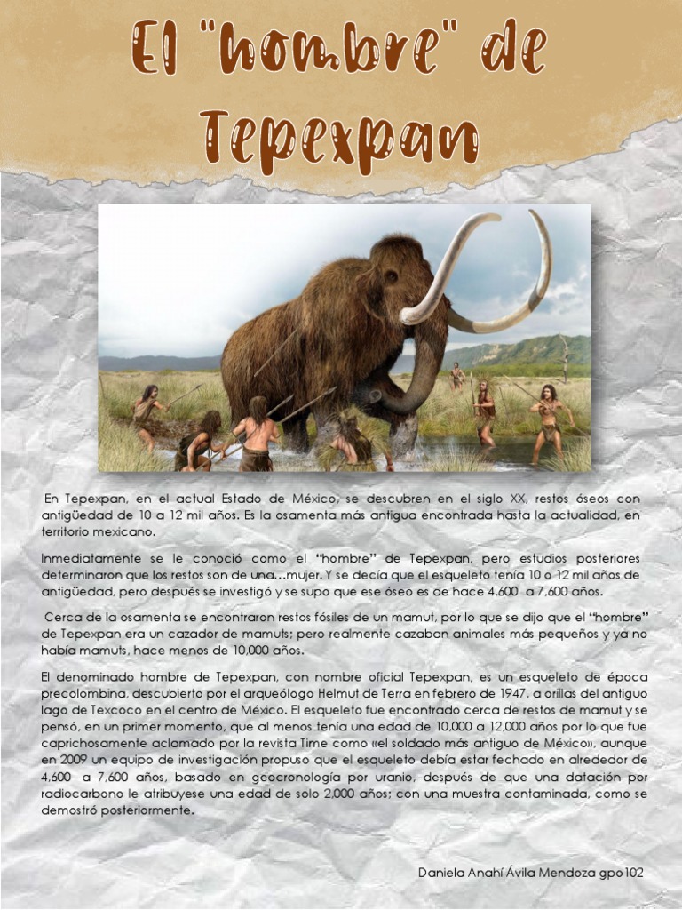 El Hombre de Tepexpan: Historia y Hallazgos | PDF | Historia | Libros ...