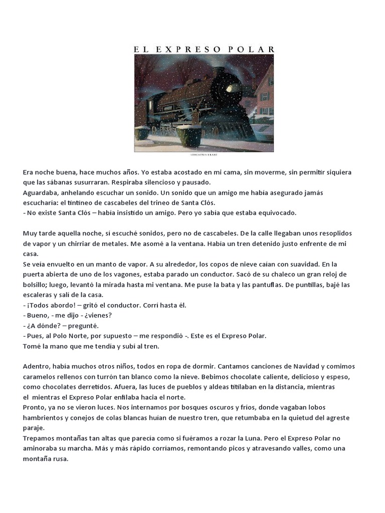 El Expreso Polar: Un viaje mágico | PDF | Poesía