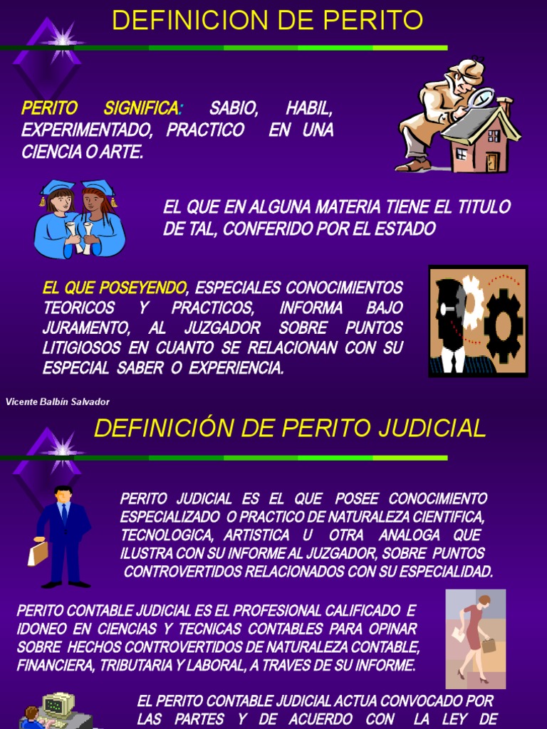 Definición y funciones del perito judicial | PDF