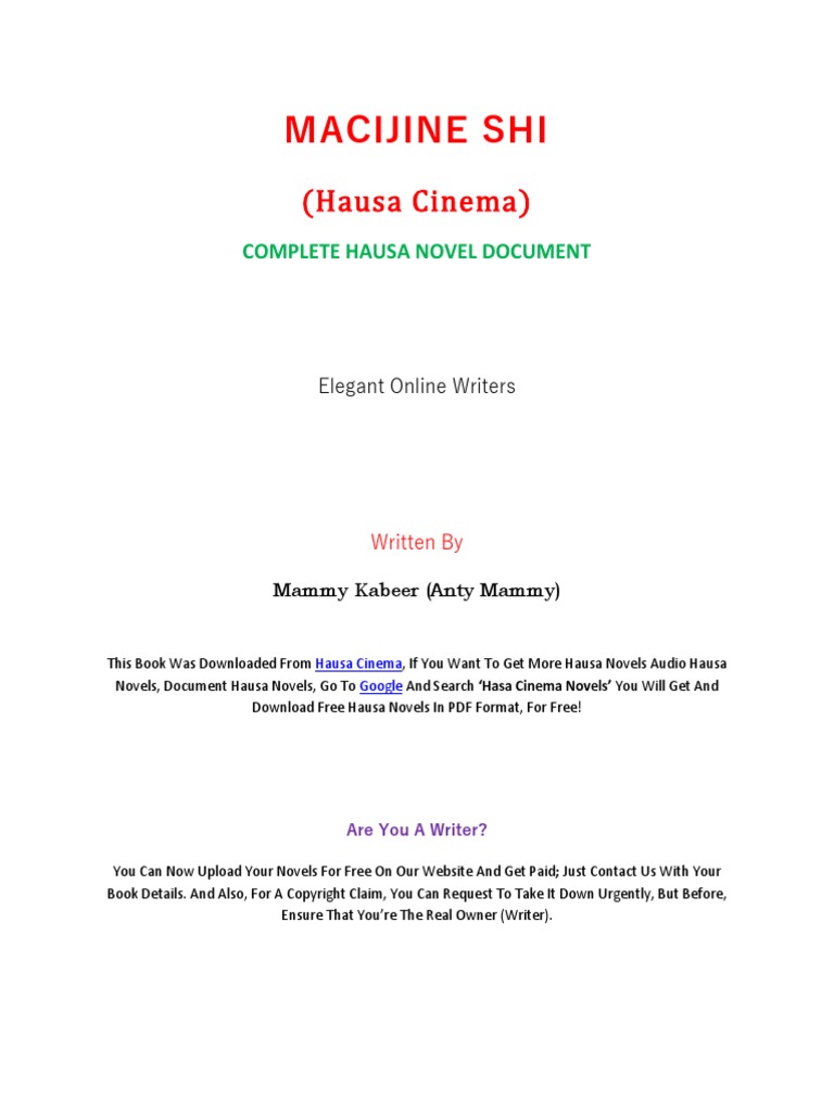 Kyawuna Jarabtata Hausa Novel Download From Hausa Cinema | PDF