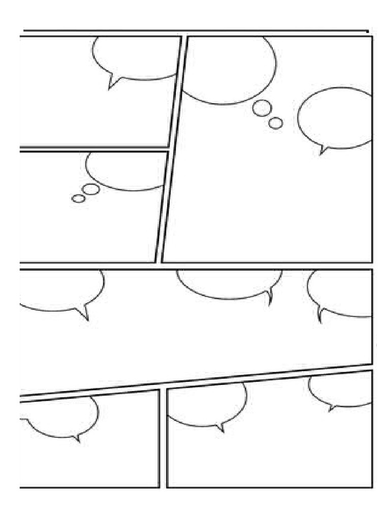 6°Plantilla_Creamos un cómic | PDF