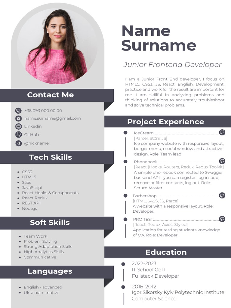 CV Example | PDF | Computer Engineering | Computing