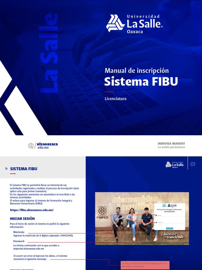 Guía de Inscripción al Sistema FIBU | PDF | Contraseña | Ciencias de la ...
