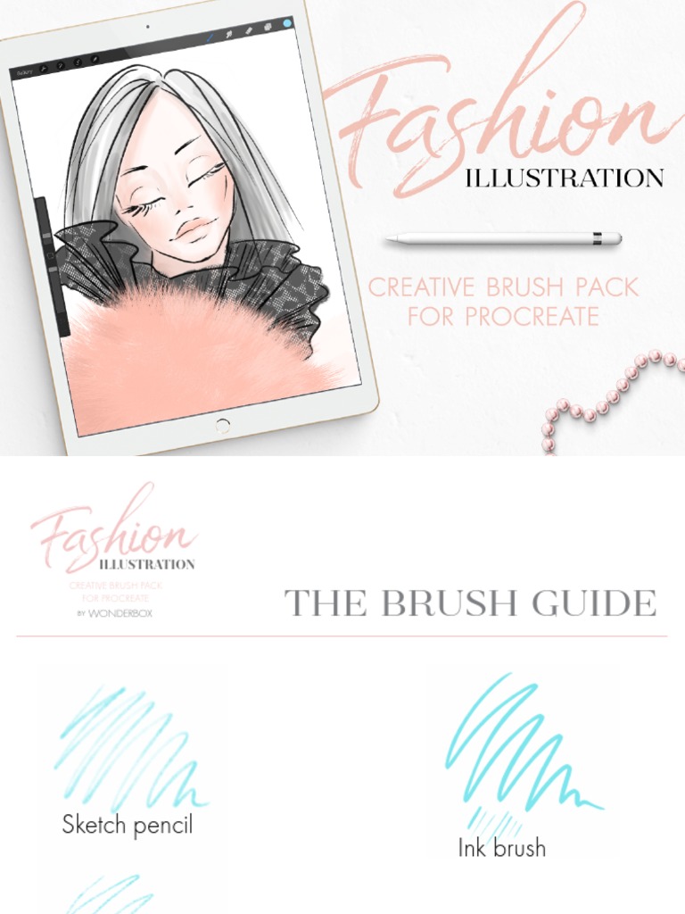 BRUSH GUIDE Fashion Illustration Brushes For Procreate | PDF