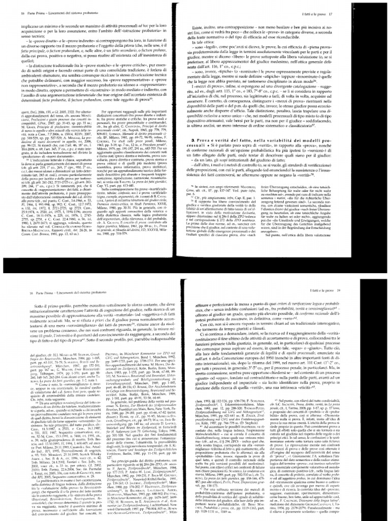 COMOGLIO, Le Prove Civili | PDF