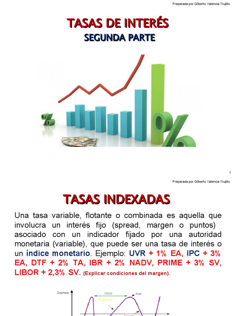 Tasas de Interés y su Cálculo en Colombia | PDF | Índice de precios al ...