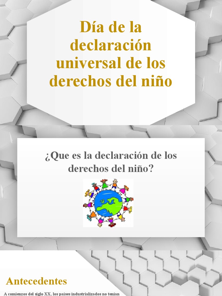 Declaración de Derechos del Niño 1959 | PDF