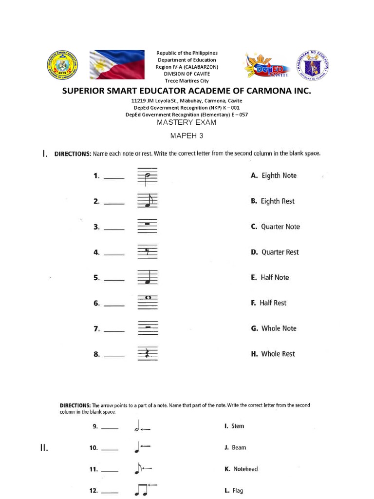 Mastery (Mapeh Grade 3) | PDF