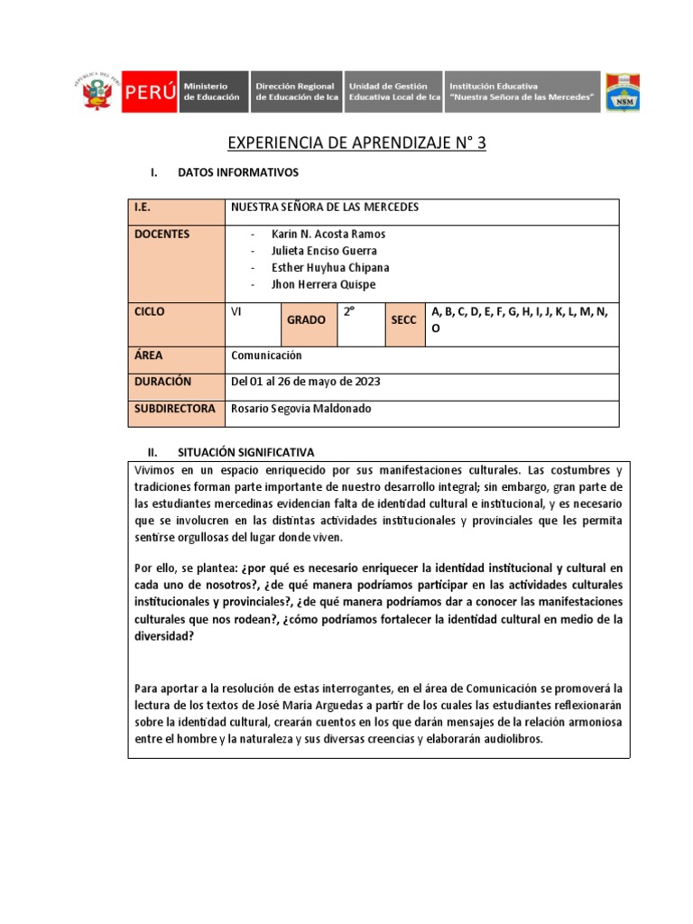 Unidad de aprendizaje III 2023 | PDF