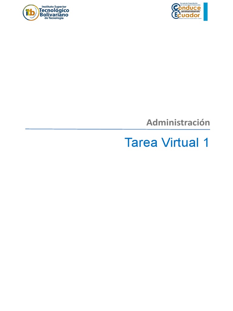 Tarea Virtual 1. La Administracion y El Proceso | Descargar gratis PDF | Evaluación