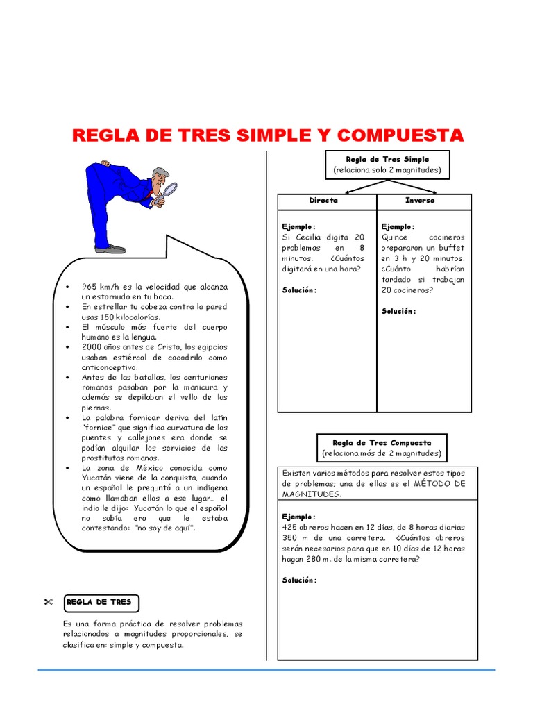 Ejemplos de Regla de Tres Simple | PDF