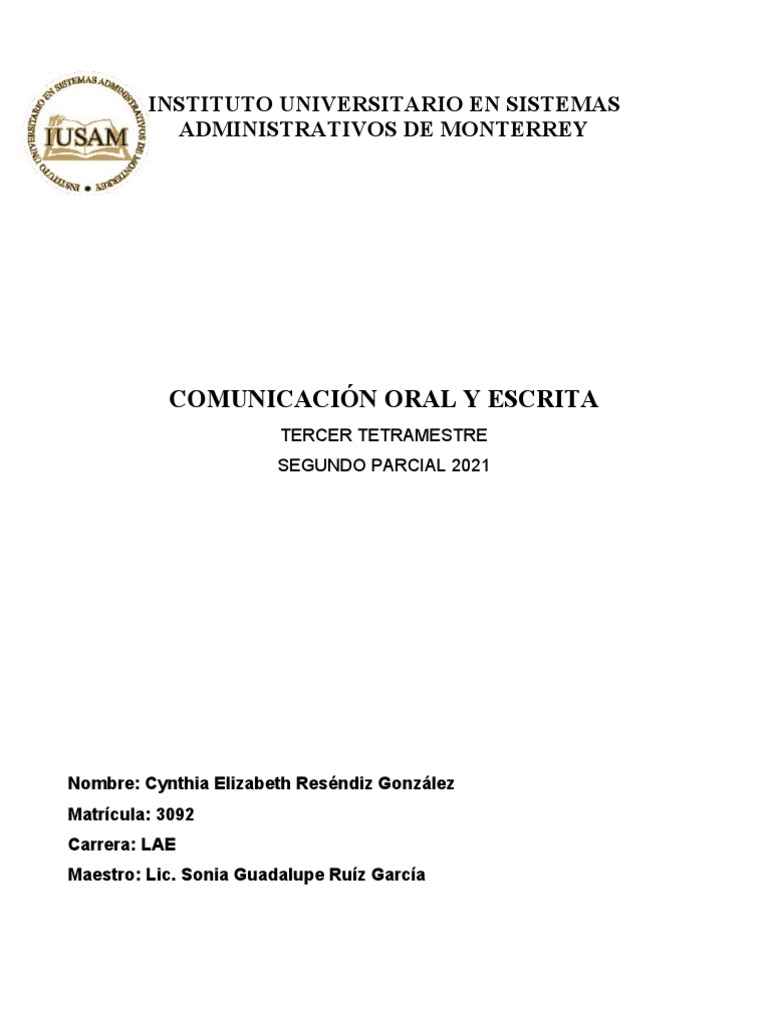 Conceptos Clave de Comunicación Escrita | PDF | Palabra | Comunicación ...